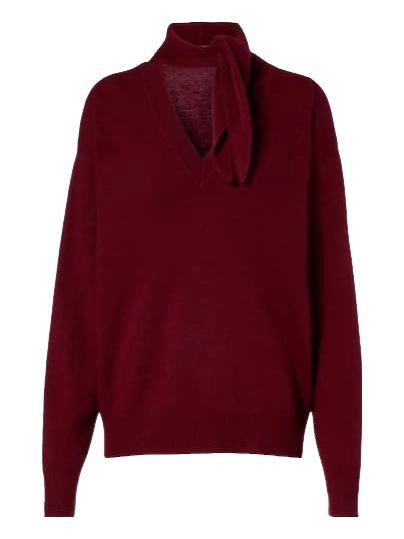 Plan C Wool And Cashmere V-neck Sweater - Red