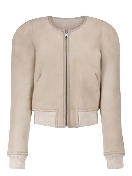 Isabel Marant Étoile Boden Reversible Shearling Bomber Jacket - Beige