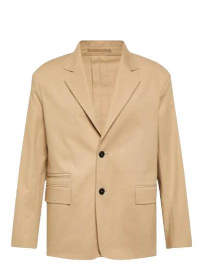 LANVIN Deconstructed Cotton-blend Blazer - Nude