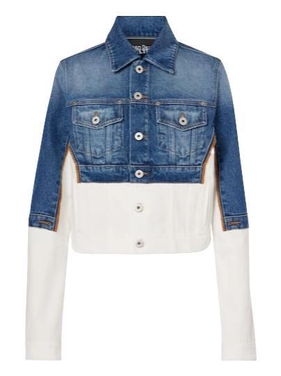 JEAN PAUL GAULTIER Patchwork Denim Jacket - Blue