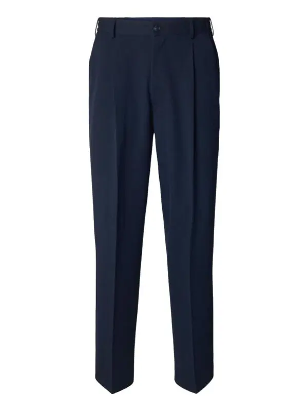 SELECTED 220 Loose Fit Trousers - Navy Blue
