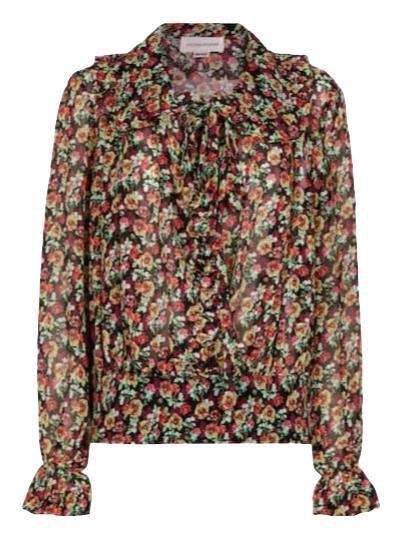 Victoria Beckham Floral Silk Blouse - Multicolor