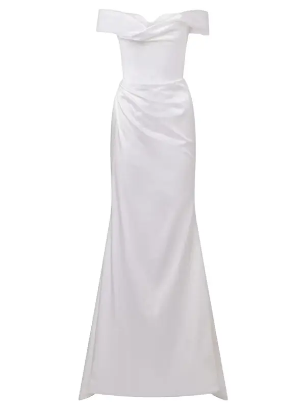 VIVIENNE WESTWOOD Nova Cora Satin Corset Gown - White