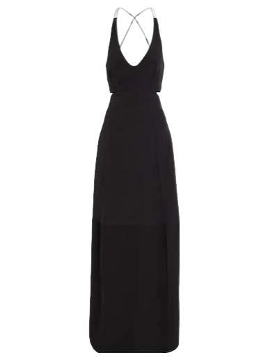 Victoria Beckham Maxi Dress With Cut-outs And Open Back - Black