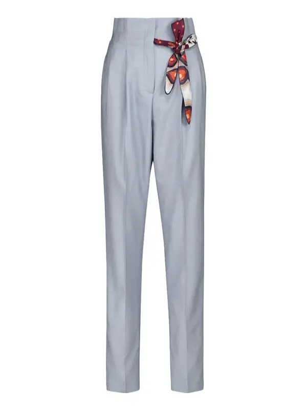 Gabriela Hearst High-waisted Tapered Leg Trousers - Gray