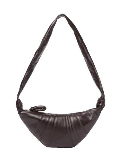 LEMAIRE Croissant Small Leather Shoulder Bag - Brown