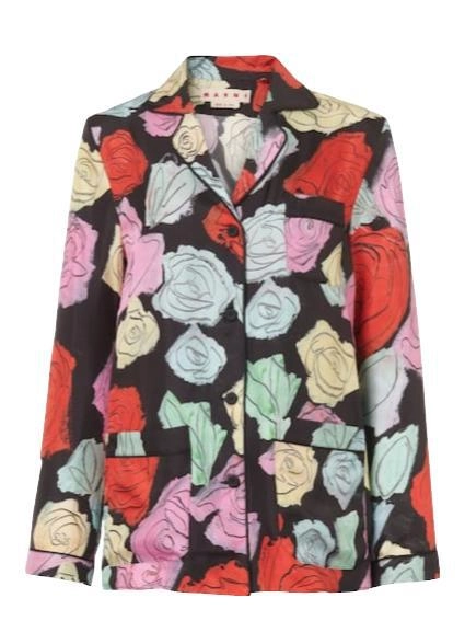 Marni Floral Silk Shirt - Multicolor