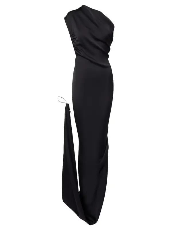 VIVIENNE WESTWOOD Andreas One-shoulder Draped Gown - Black