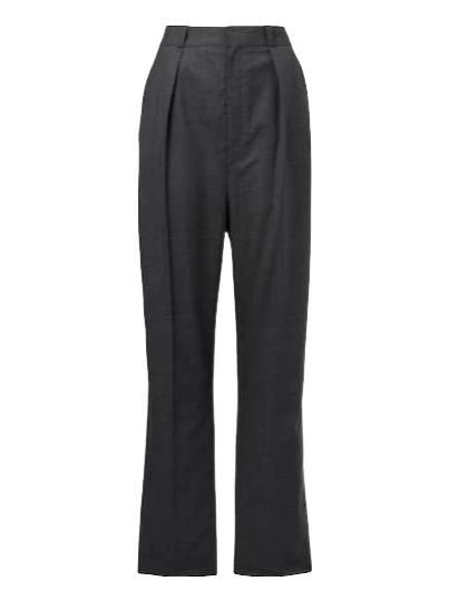 LEMAIRE Pleated Straight-leg Trousers - Grey