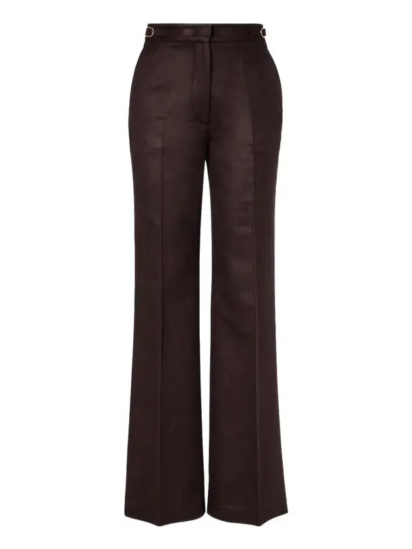 Gabriela Hearst Vesta Silk Flared Pants - Brown