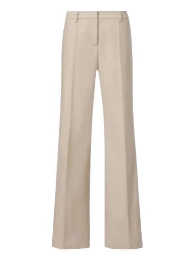 Magda Butrym Wool Flared Trousers - Nude