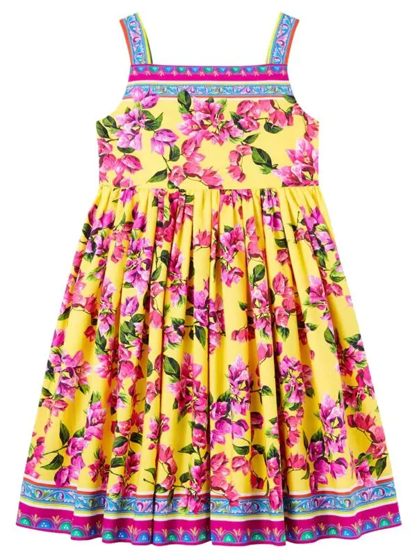 Dolce & Gabbana Taormina Floral Cotton Dress - Multicolor