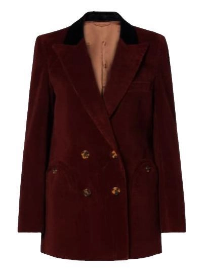 BLAZÉ MILANO Double-breasted Corduroy Blazer - Brown
