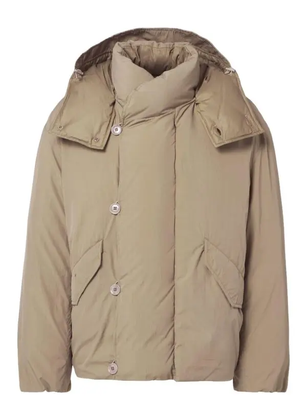 LEMAIRE Hooded Down Jacket - Desert Dage