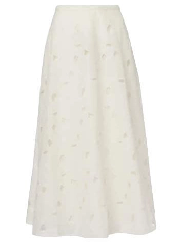 Ulla Johnson A-shaped High-waist Maxi Dress - White