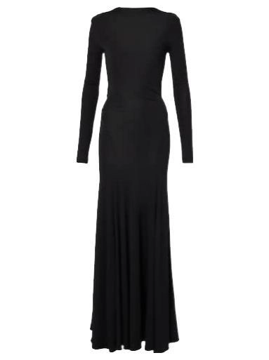 Christopher Esber Long Sleeve Embellished Maxi Dress - Black