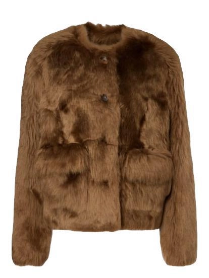 Altuzarra Maury Faux-fur Leather Jacket - Brown