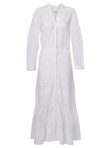 Isabel Marant Étoile Lace-trimmed Cotton Maxi Dress - White