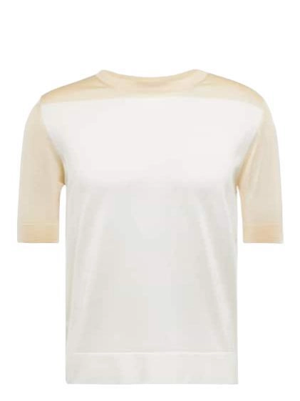 JIL SANDER Oversized Silk T-shirt - White