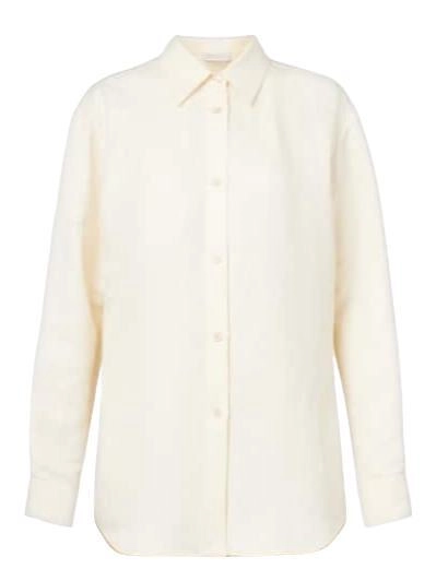Gabriela Hearst Ferrara Linen And Silk Shirt - White