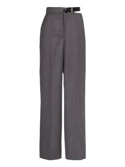 Stella McCartney Wool Flannel Straight-leg Pants - Black