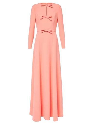Carolina Herrera Bow-detail Crepe Gown - Pink