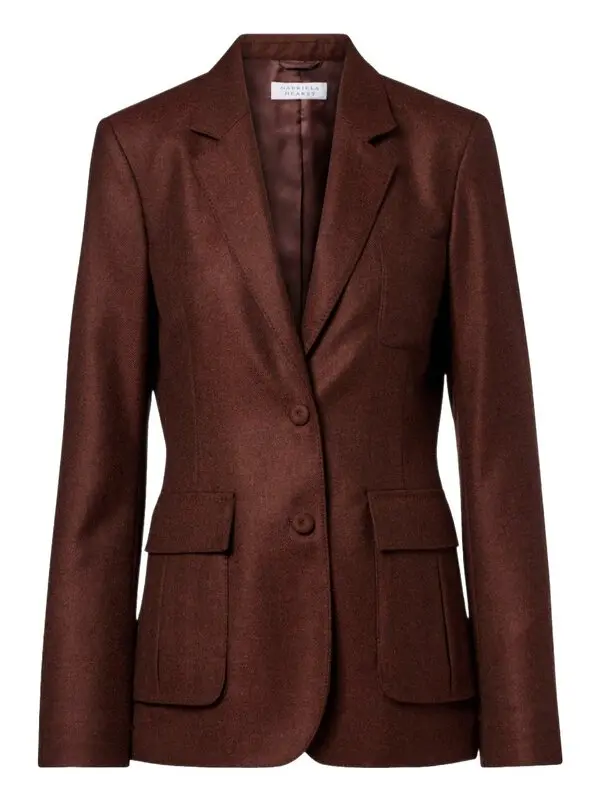 Gabriela Hearst Louisa Wool-blend Blazer - Brown