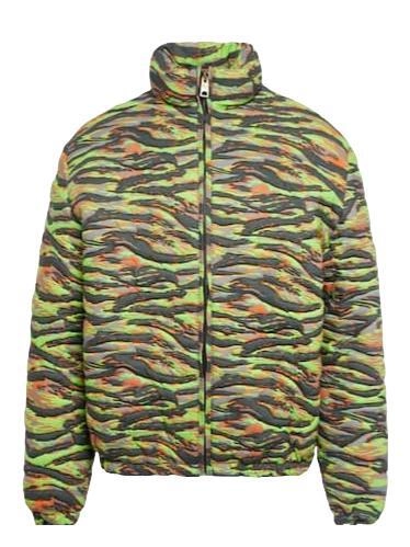 ERL Camouflage Quilted Cotton Jacket - Green