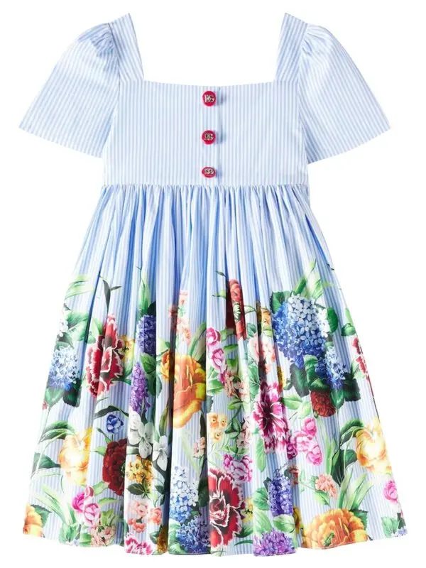 Dolce & Gabbana Floral Cotton Dress - Multi-color