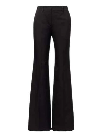 Magda Butrym Cotton And Silk Flared Pants - Black