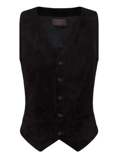 Stouls Capone Suede Vest - Black