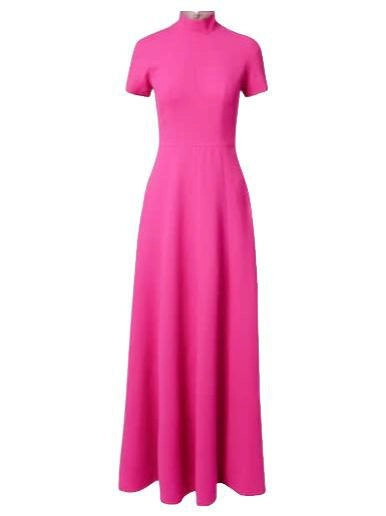 EMILIA WICKSTEAD Malinda Wool Crepe Gown - Pink