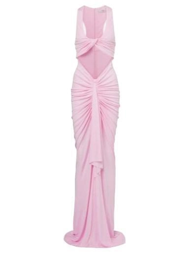 Christopher Esber Ruched Maxi Dress With Cutout Front - Pink