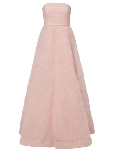 Rebecca Vallance Strapless Tulle Gown - Nude
