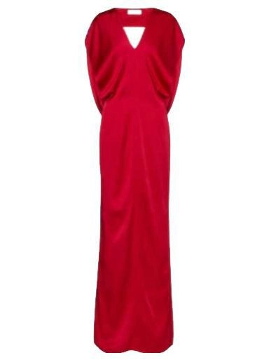 Stella McCartney Draped Satin Gown - Red