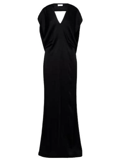 Stella McCartney Open-back Satin Maxi Dress - Black