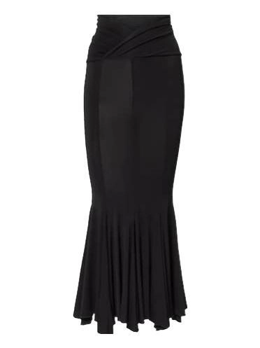 NENSI DOJAKA Flared Maxi Skirt - Black