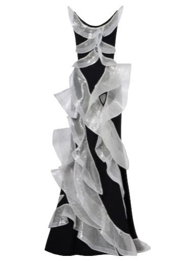 Maticevski Refraction Sequined Gown - Gray