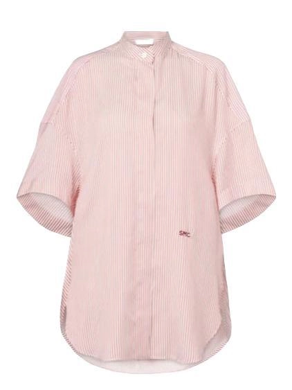 Stella McCartney Striped Silk Shirt - Pink