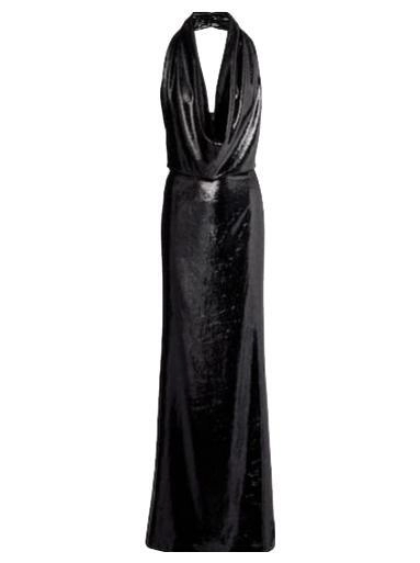 Stella McCartney Halterneck Velvet Gown - Black