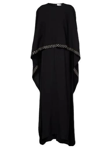 Stella McCartney Embellished Cape Maxi Dress - Black