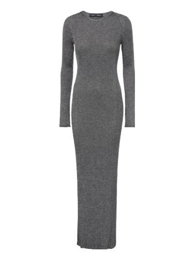 Proenza Schouler Joni Ribbed-knit Lamé Maxi Dress - Gray