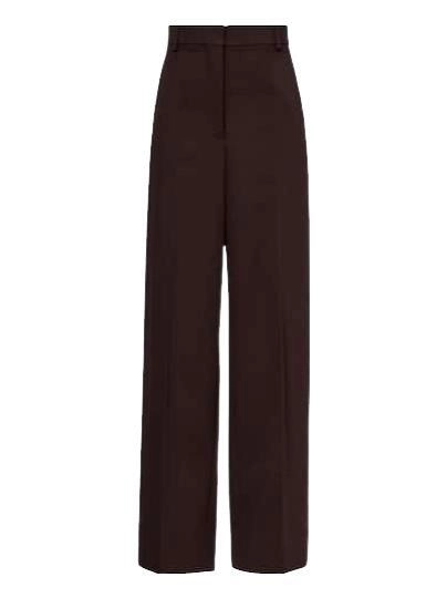 Stella McCartney High-rise Wool Wide-leg Tailored Pants - Black