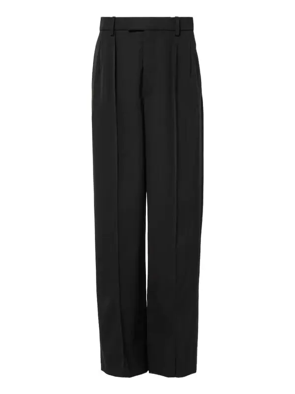Wardrobe.NYC Wide-leg Tailored Trousers - Black