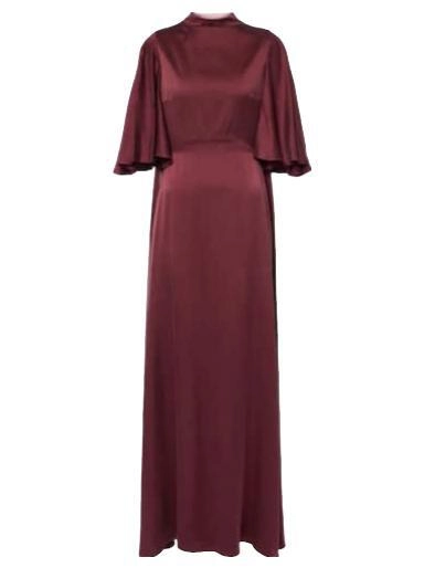 ROKSANDA Kalydria Caped Silk Gown - Red