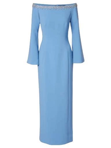 Jenny Packham Lima Embellished Maxi Dress - Blue