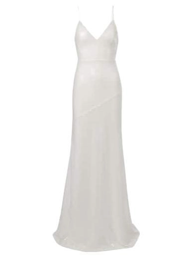Alex Perry Bridal Sequin Gown - White