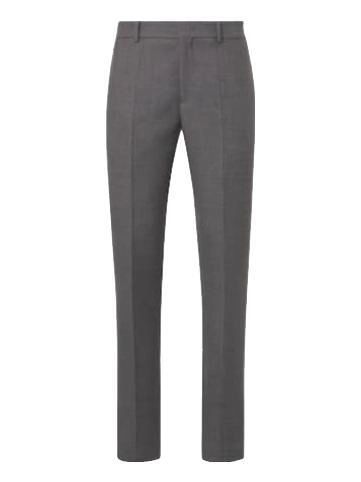 JIL SANDER Virgin Wool Tapered Pants - Black