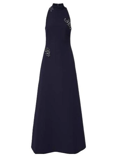 SAFIYAA LONDON Priscilla Embellished Crepe Gown - Black