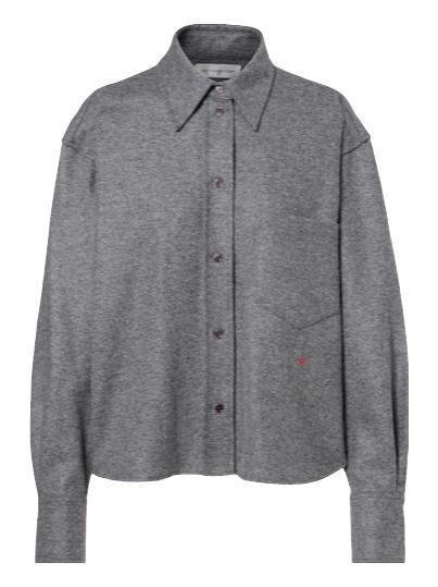 Victoria Beckham Wool And Cashmere Shirt - Gray